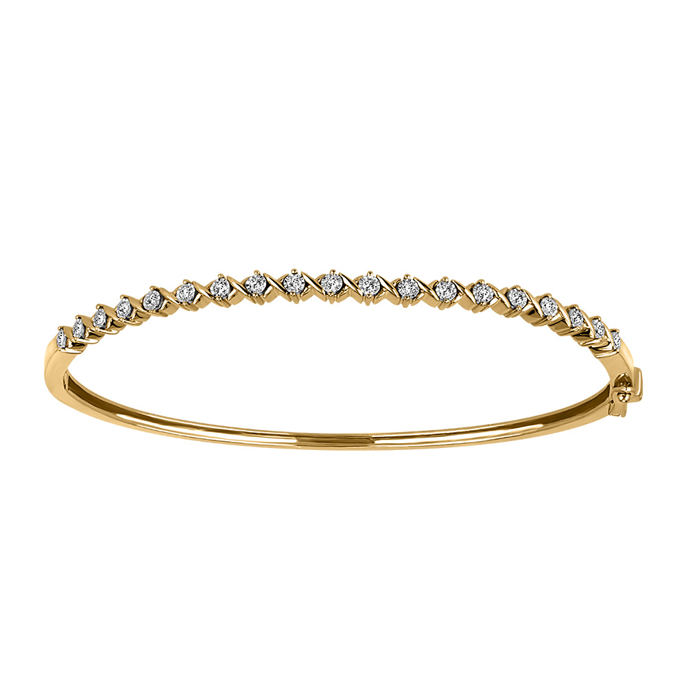 10KT Gold .25 Carat Diamond Bangle BAN-DIA-0145