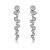 Silver Cubic Zirconia Bubble Cluster Earrings EAR-SIL-1465